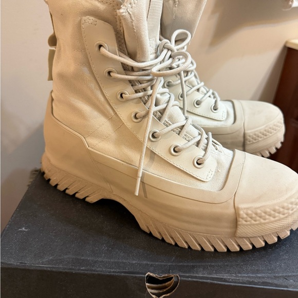 Converse | Shoes | Converse Cream Platform Boots | Poshmark